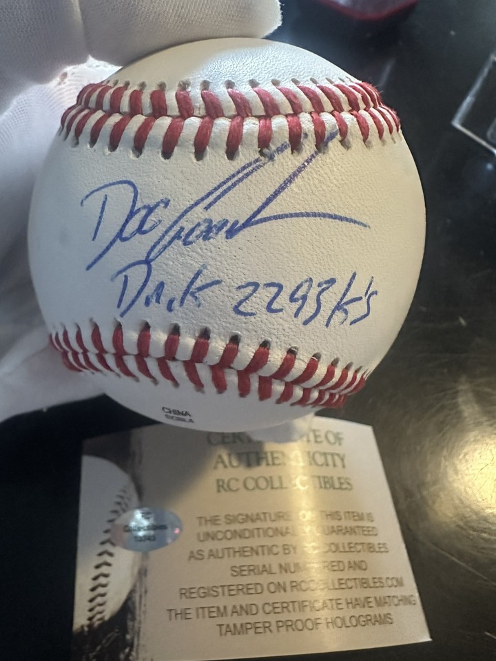 "Doc" DWIGHT GOODEN Signed/Auto Official Baseball in Display Case w COA ...