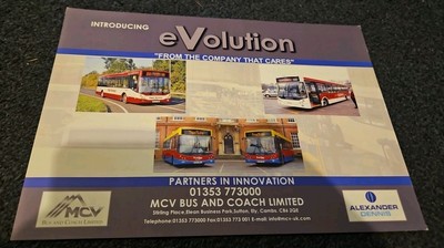 MCV Evolution Bus Manufacturers Leaflet. JM | eBay