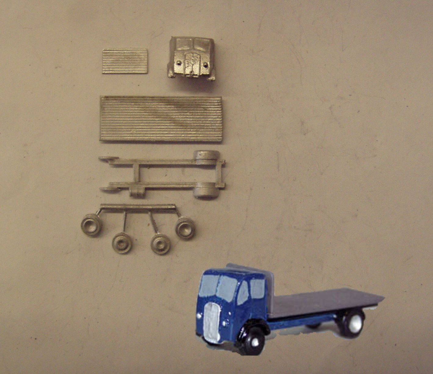 P&D Marsh N Gauge n Scale E90 ERF 14'6" flatbed lorry kit requires ...