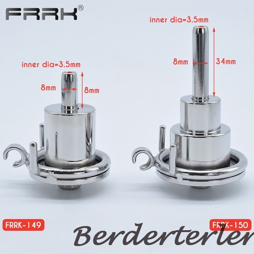 FRRK Inverted Plugged Metal Chastity Cage with Cyllinder Design ...