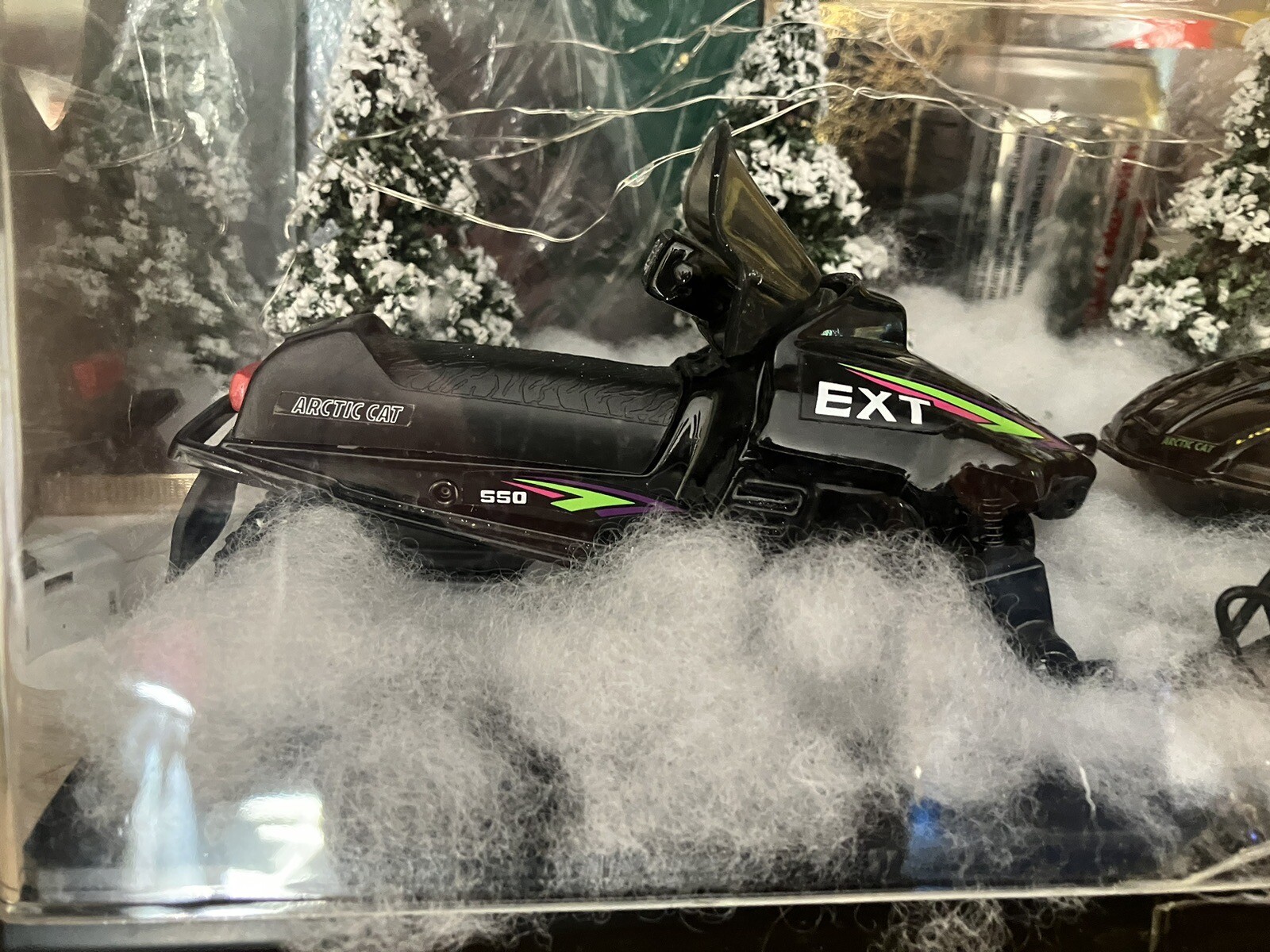 2 TWO Arctic Cat diecast snowmobiles with lighted diorama. | eBay