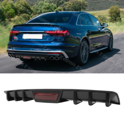 For Audi A4 S4 B7 B8 A5 S5 A6 S6 Rear Bumper Diffuser Lip Splitter ...
