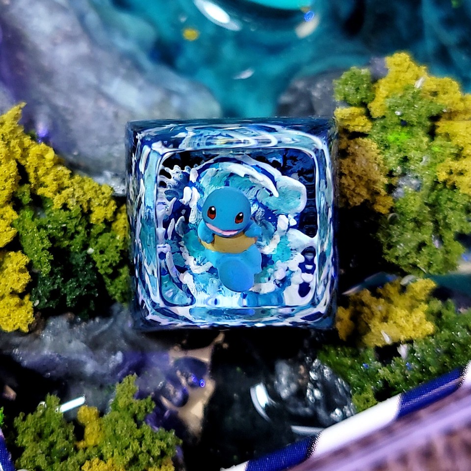 Squirtle keycap, pokemon keycap , anime keycap , custom keycap , gift ...