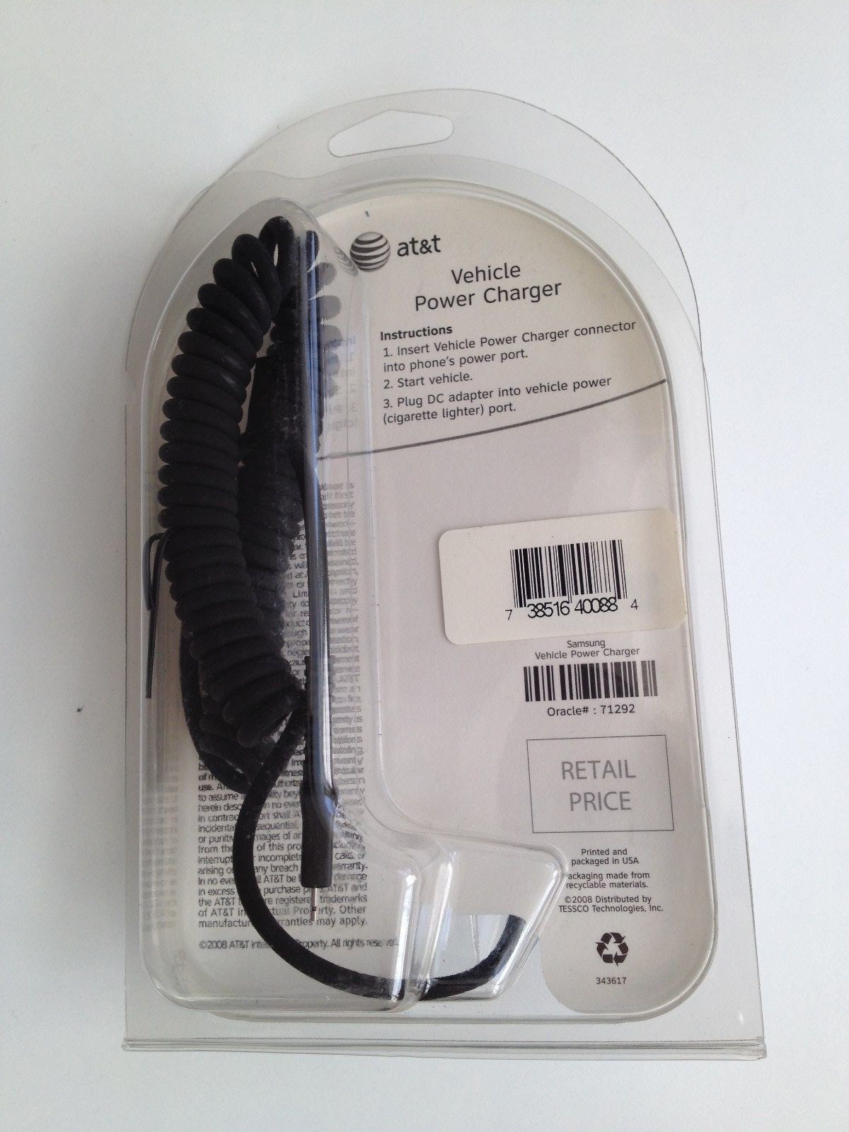 Samsung Vehicle Power Charge Compatible with Samsung SYNC, D807 ...