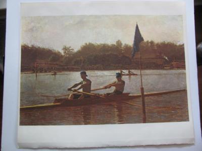 Thomas Eakins "Biglin Brothers Turning The Stake" 15x17.5 Boat Rowing ...