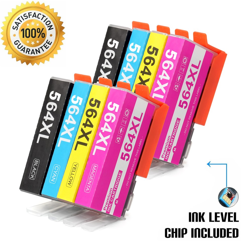 564XL Ink Cartridge for HP Photosmart 5510 7510 7525 Deskjet 3520 3522 ...
