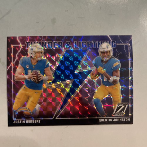 2023 Zenith Justin Herbert/Johnston Thunder & Lightning Prizm #14- LA ...