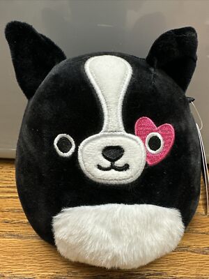 Squishmallow 5” Tommy the Valentine Border Collie 2022 Kellytoy BNWT | eBay