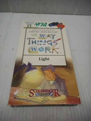Schlessinger Media David Macaulay The Way Things Work Light VHS 2003 Ex ...