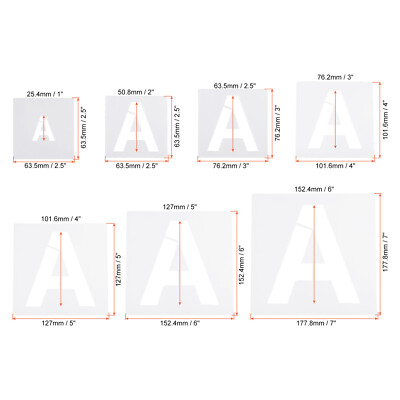 26 Piece Animal Alphabet Painting Stencils Reusable 6x6 Inch 26-Piece ...