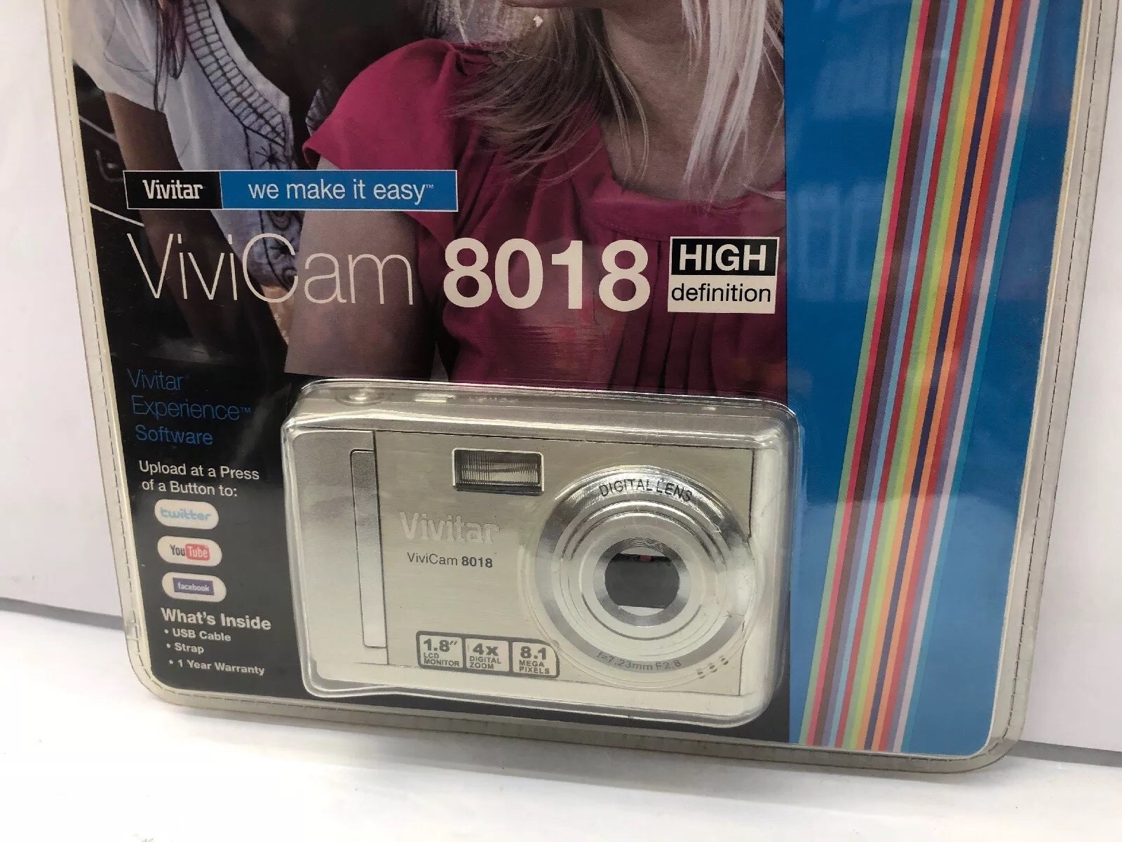 Vivitar ViviCam 8018 8.1MP Digital Camera - Silver for sale online | eBay