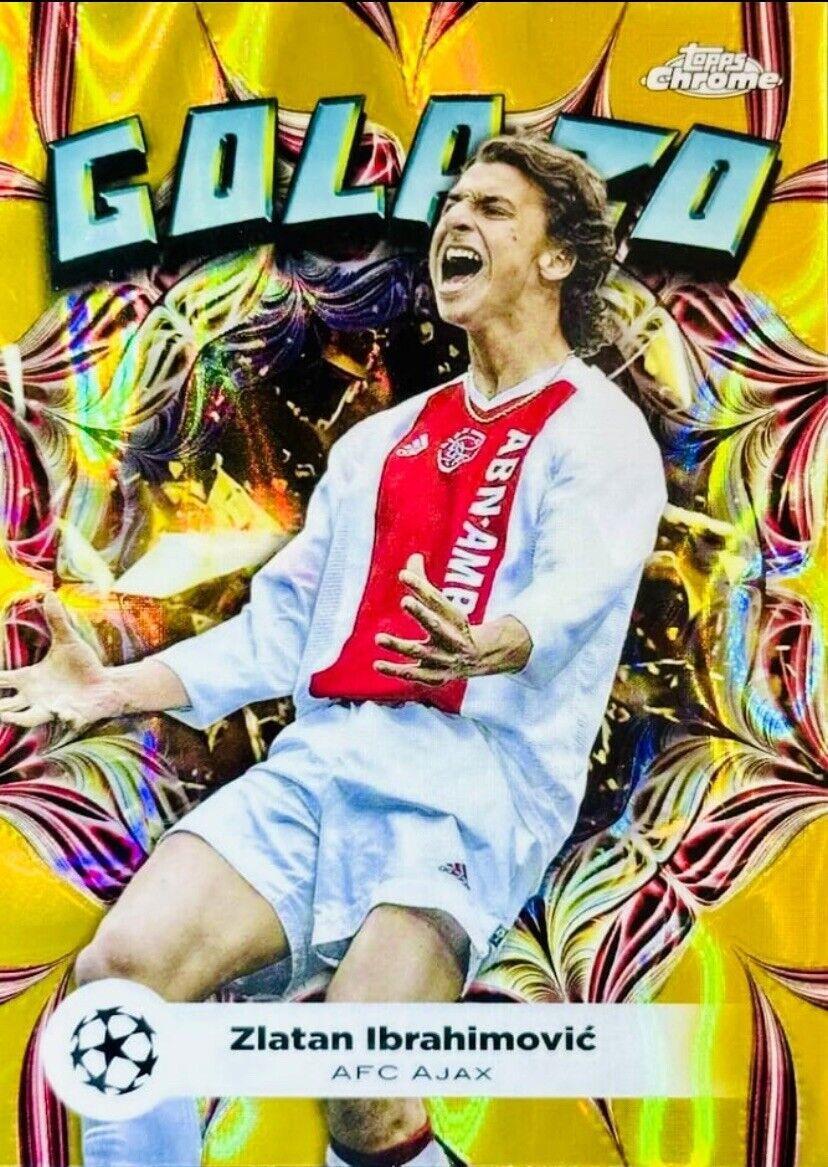 2023-24 Topps Chrome UEFA Club Competitions - Golazo Zlatan Ibrahimovic ...