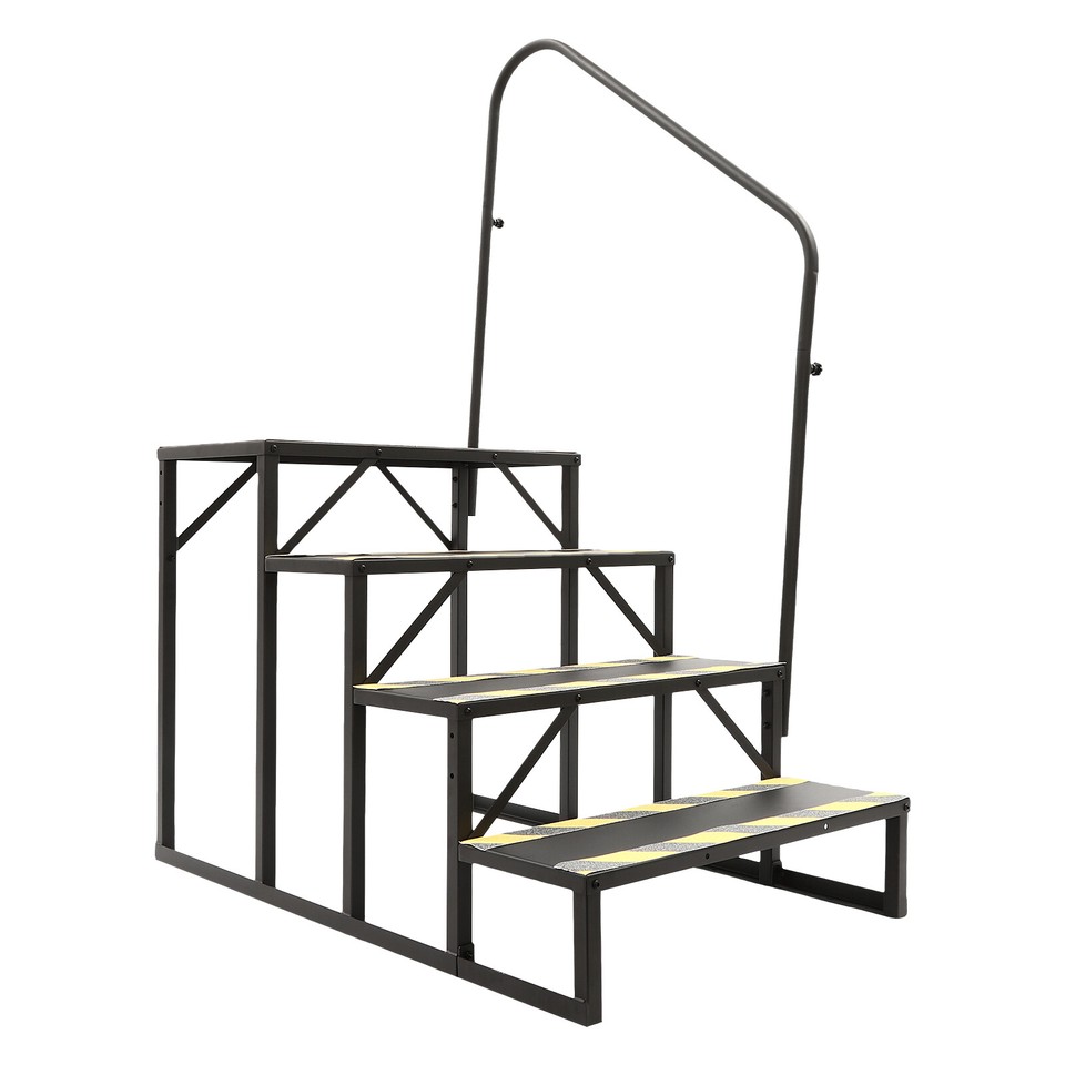 4-Steps Ladder W/ Handrails Swimming Pool Ladder Above Ground Stair ...