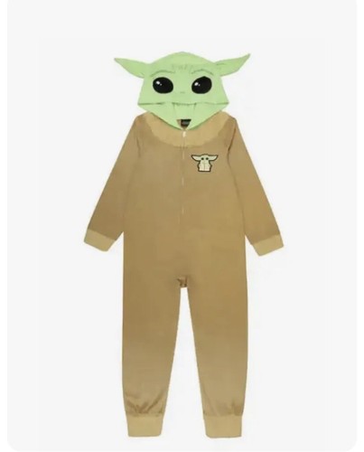 Grogu Hooded Pajamas Boys Union Suit Star Wars Size 4 or 6 | eBay