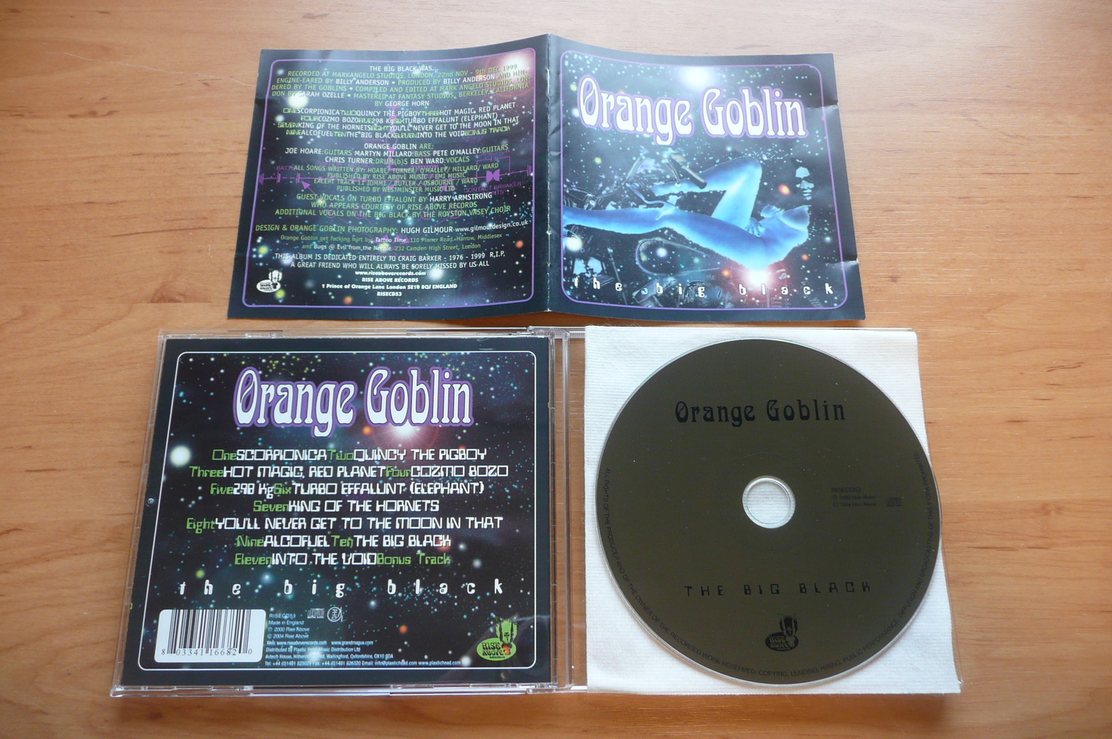 The Big Black by Orange Goblin (CD, Jul-2004, Rise Above Records (UK ...