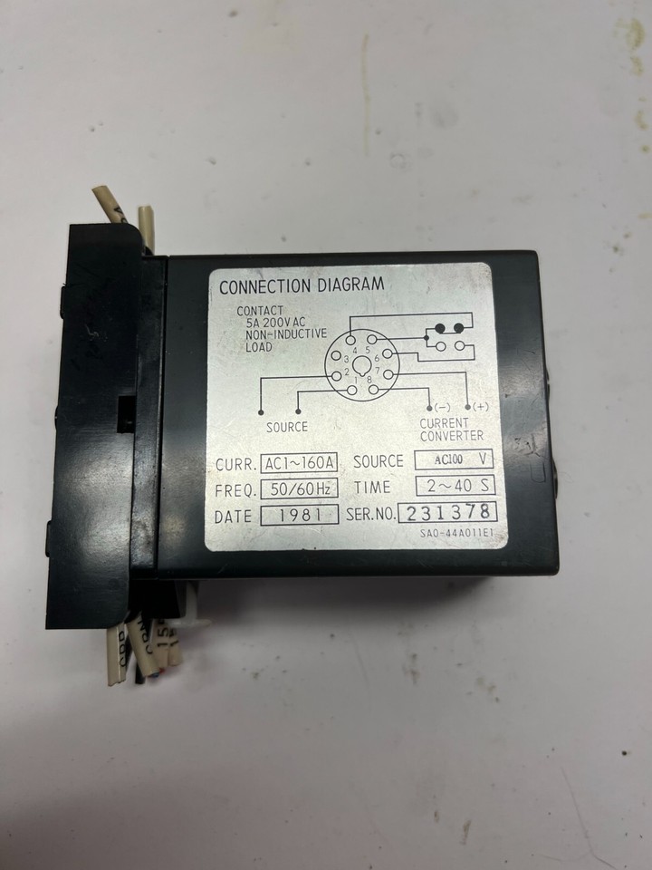 Omron Current Sensor SA0-Q SAO-Q Timer Base AC100V PLC Controller IO | eBay
