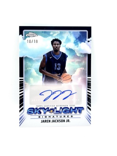 2025 topps chrome basketball Trace Jackson-Davis SLS-TJ 10/10 Black ...