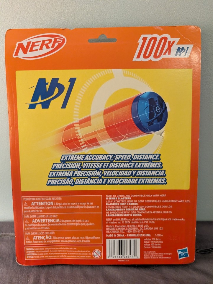 Nerf N Series N1 Darts (100 Pack) Compatible Only with Nerf N Series ...