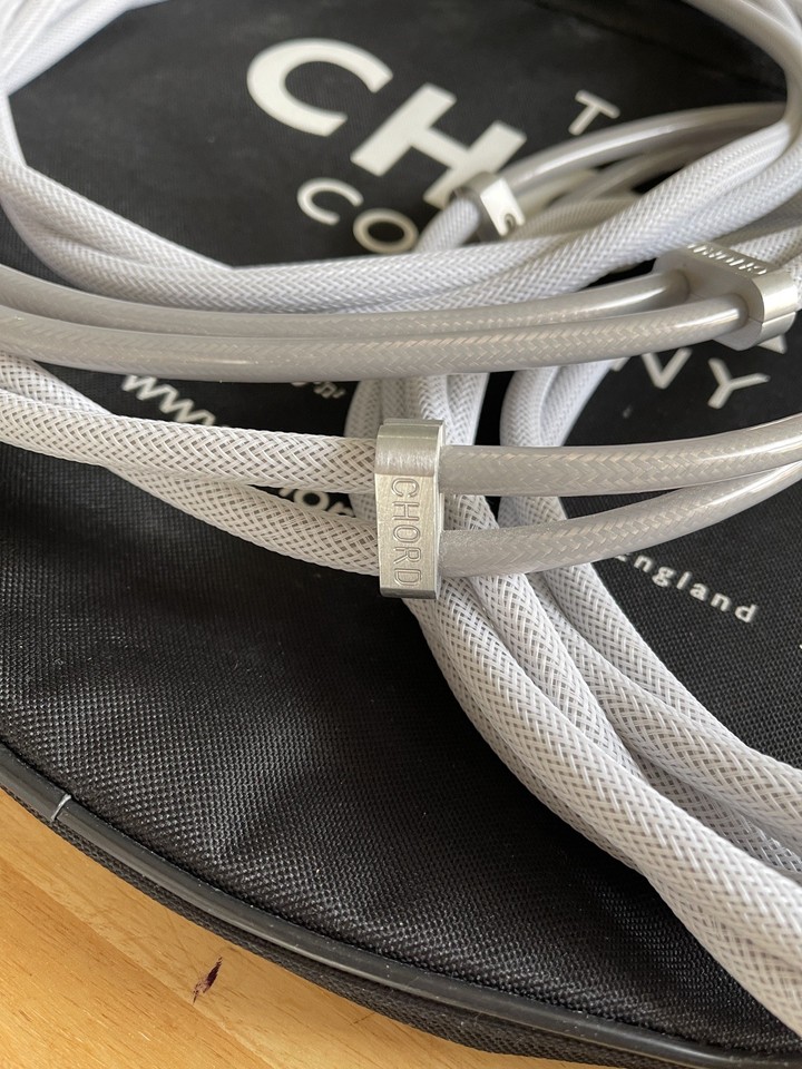 Chord Signature Reference Speaker Cable 2.3m Pair Special Edition White ...