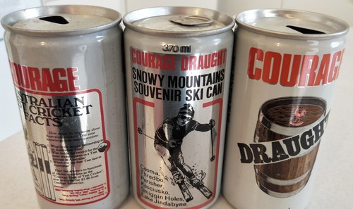 COURAGE DRAUGHT SILVER SKI, RECORD P'SHIP & RED ROOSTER SYMBOL, RARE ...