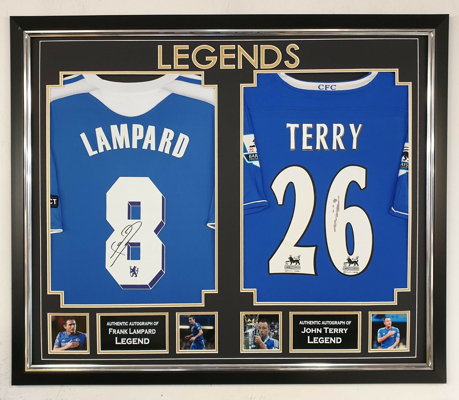 Frank Lampard and John Terry Signed Shirt Autographed Jersey 2012 ECL ...