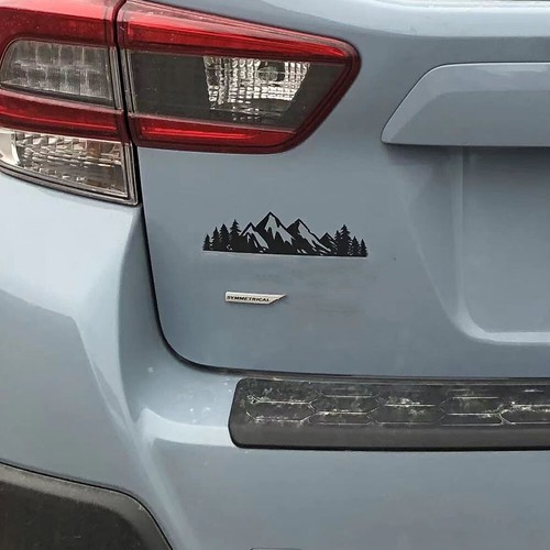 2pcs Vinyl Mountain Decal Car Emblem Graphic Tree Sticker for Trunk ...