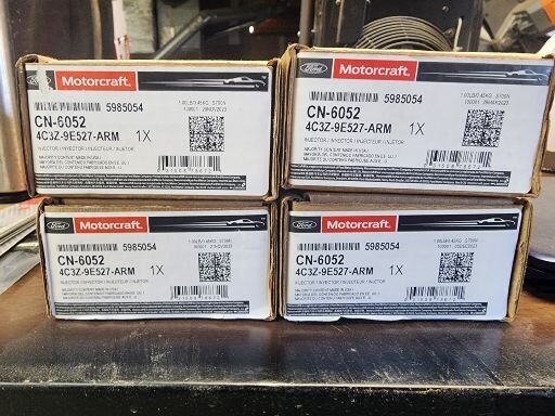 (4) CN6052 2004-2007 6.0 Ford Diesel Fuel Injectors, New in Box, No ...