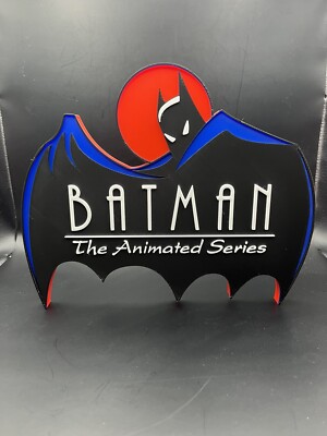 Batman the Animated Series Logo Sign Display | 3D Wall Desk Shelf Art ...
