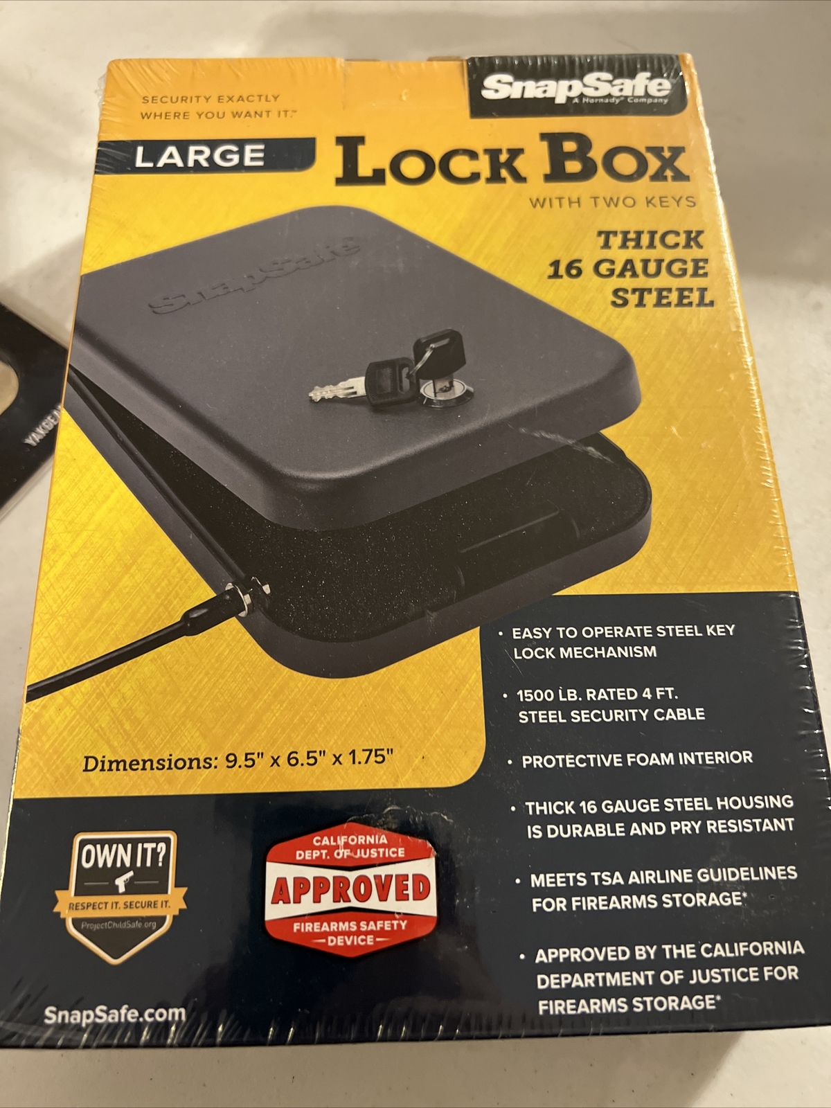 SnapSafe Large Lock Box 75205 TSA Firearm Storage, extra Ammo, Jewelry &more New | eBay