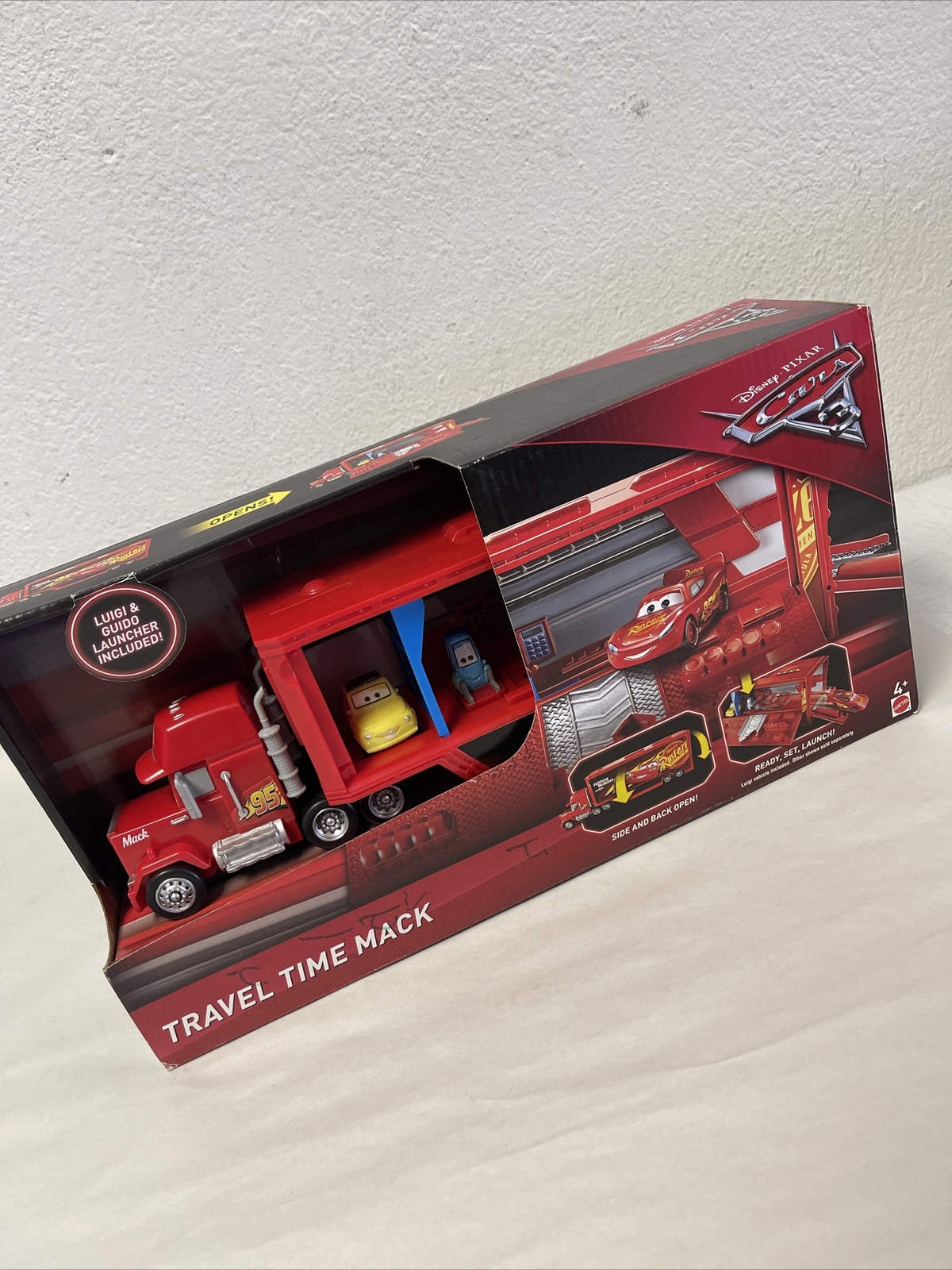 Disney Pixar Cars Lightning McQueen Mack Truck with Car Toys Set Gifts ...