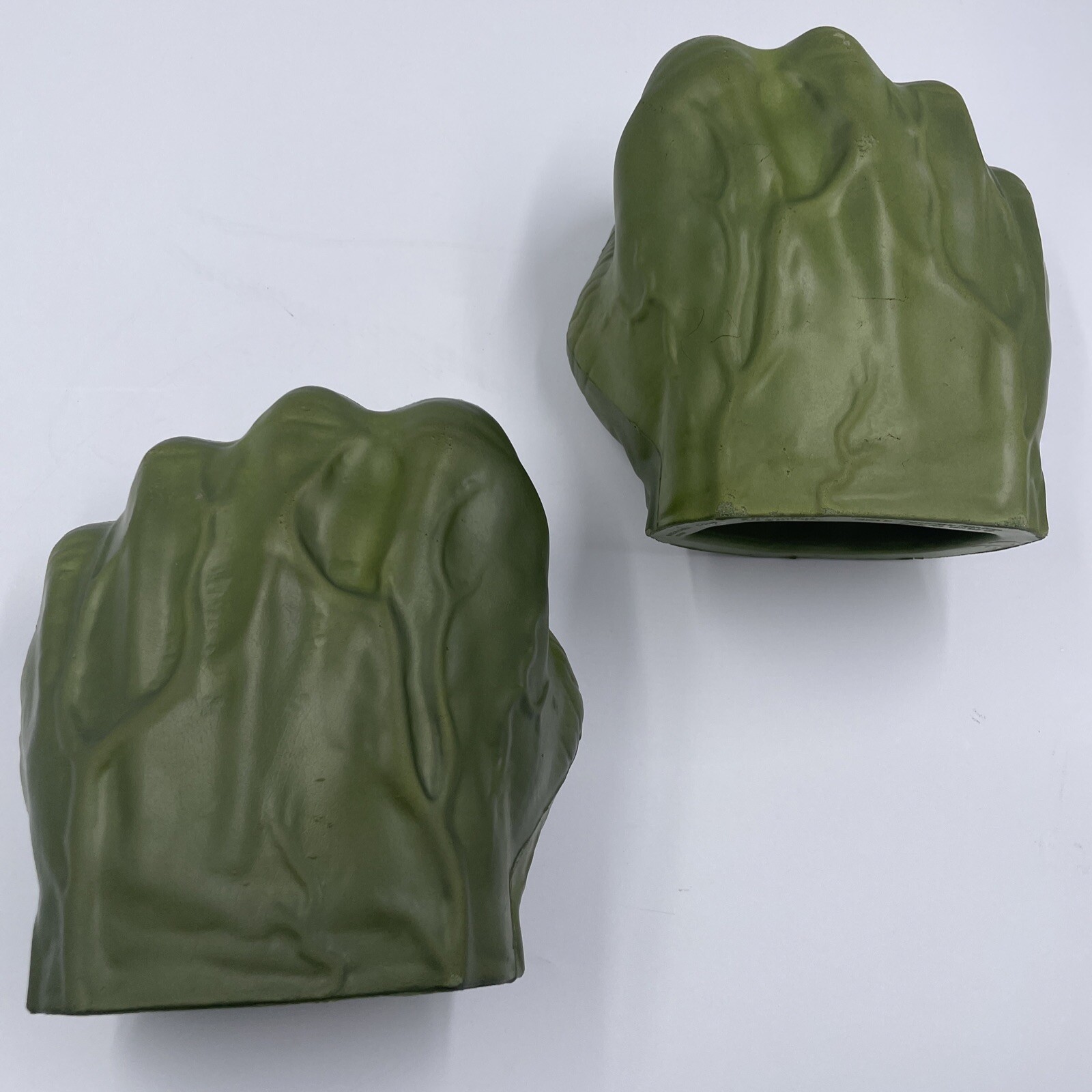 Hasbro 2011 Marvel Incredible Hulk Green Foam Hands Fists Gloves MCU ...