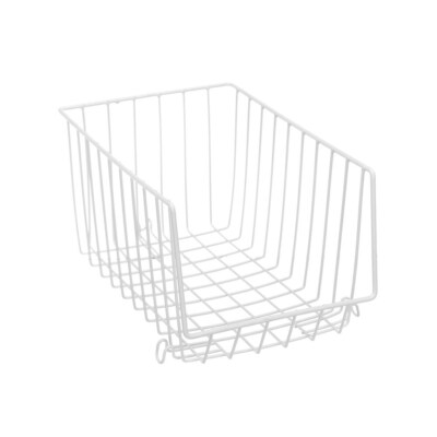 Box Sweden 33cm Wire Stackable Storage Basket Organiser Removable ...