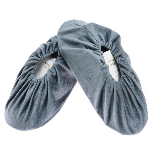5Pairs Thickened Flannelette Shoe Cover Grey Insulated Boot Covers ...