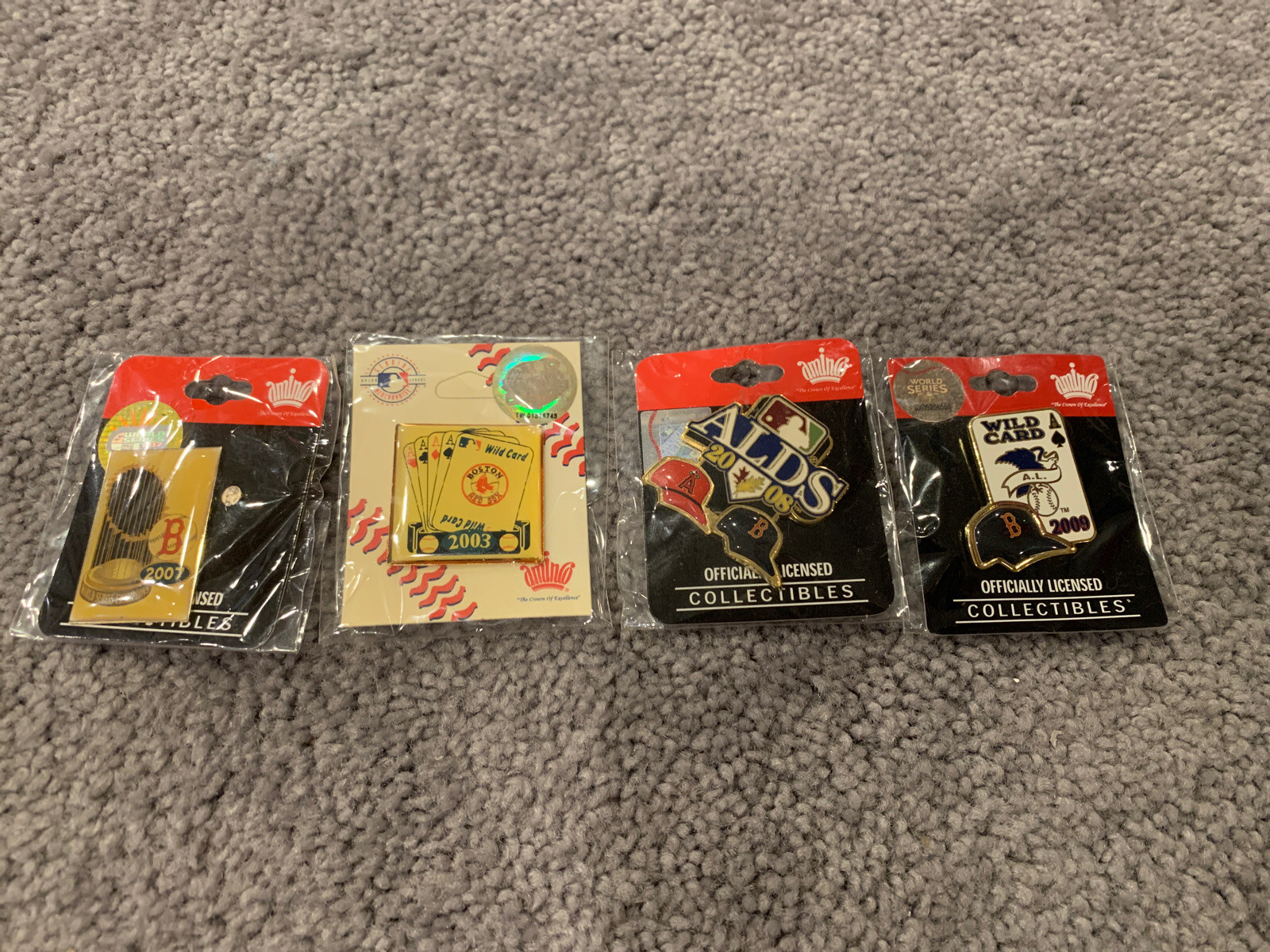 Super Rare Boston Red Sox Pin Lot 2009 2008 2003 2007 Wild Card Alds Ws ...