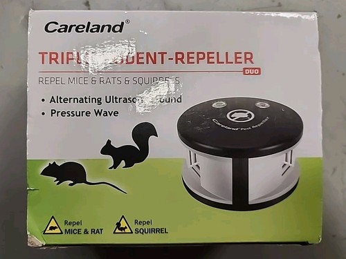 Triple Rodent Repeller Mice Rats Squirrel Ultrasonic Pressure Wave ...