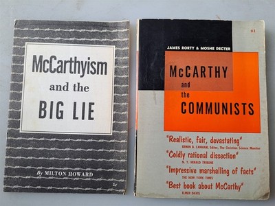 TWO Books on McCarthy - McCarthy and the Communists (1954), and Big Lie ...