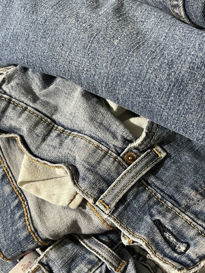 Craft Denim 18 POUNDS Jeans for Scrap Crafts DIY purses bags Upcycle ...