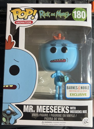 Funko Pop! Animation Rick and Morty Mr. Meeseeks with Meeseeks Box #160 ...