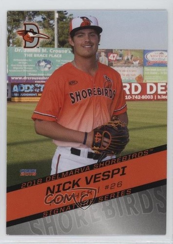 2018 Choice Delmarva Shorebirds Nick Vespi #27 | eBay