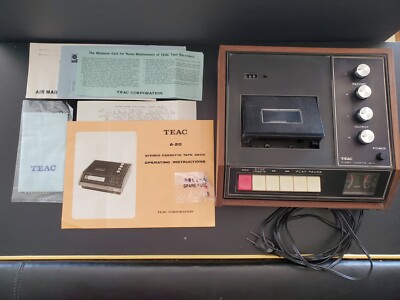 Vintage TEAC A -20 stereo Cassette Deck audio serial no. 44482 WORKING | eBay