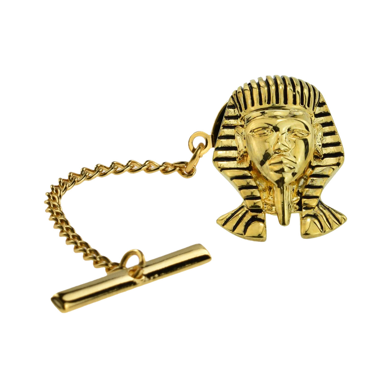 Detailed Gold Plated Pharaoh King Tut Mask Lapel Badge Tie Tac XAJTT429 ...