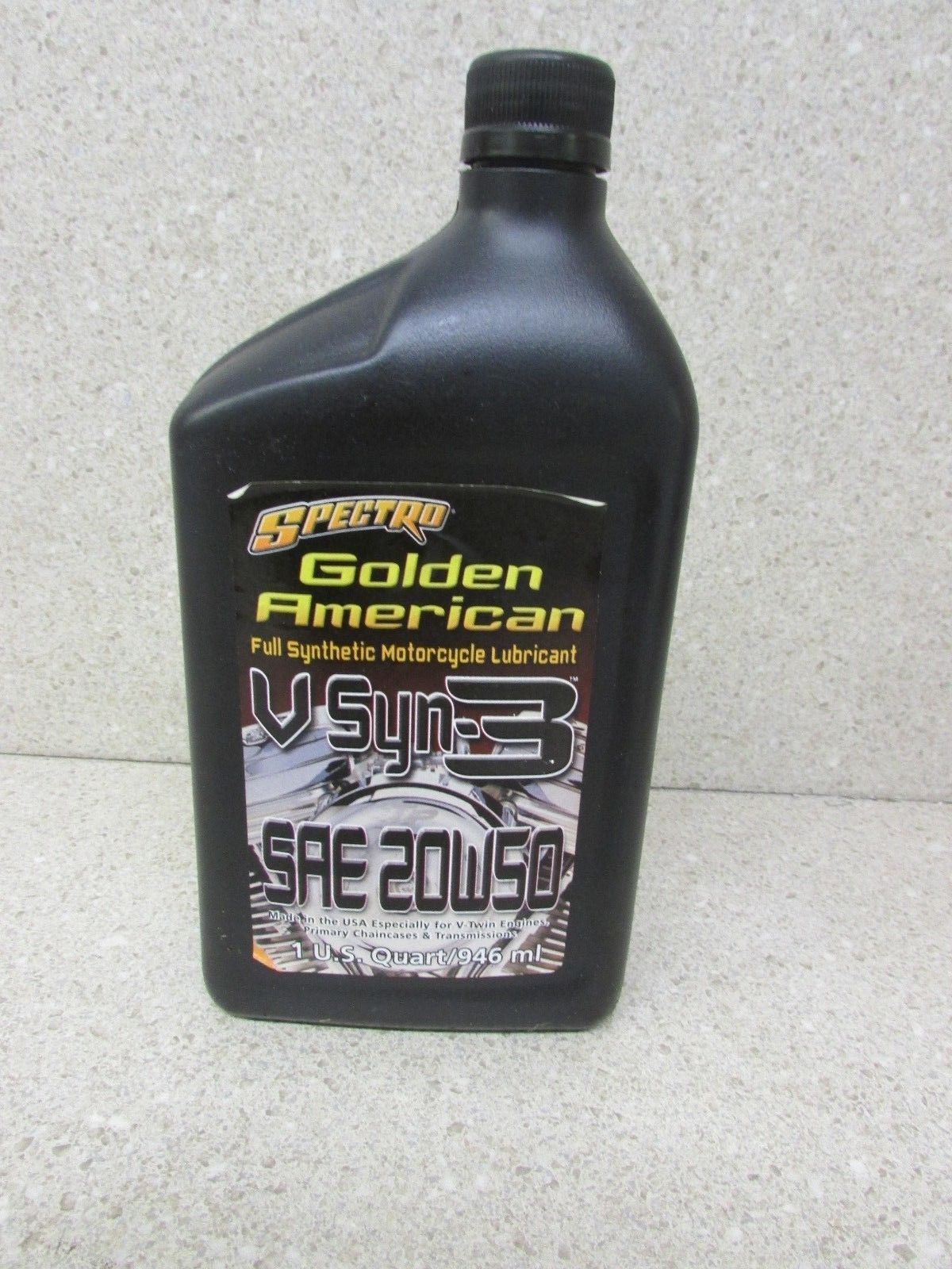 GOLDEN SPECTRO V SYN-3 FULL SYNTHETIC 20W50 V-TWIN MOTORCYCLE ENGINE ...