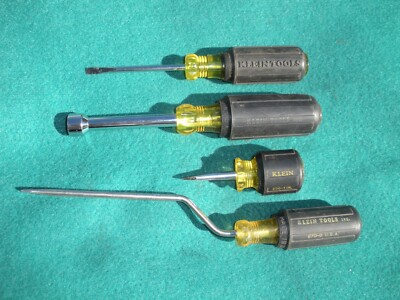 Klein Tools Screwdriver Set 6 piece Mixed Lot Rapi-Drive,Stubby,Slot ...