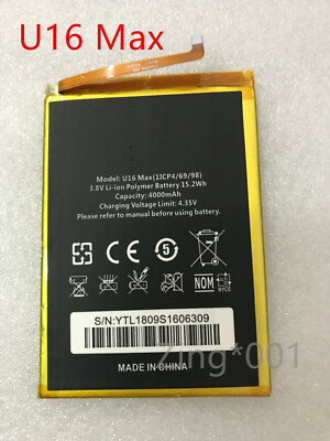 100%New U16 Max Battery For OUKITEL U16 Max Accu 4000mAH 3.8V | eBay