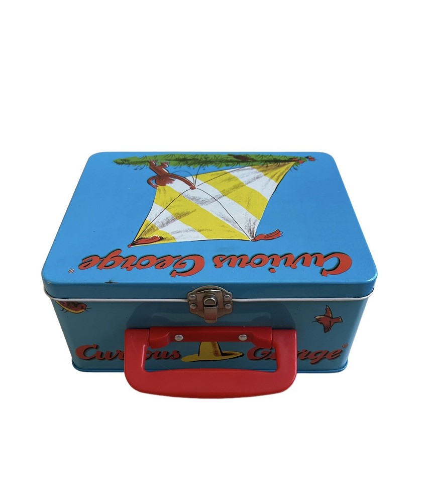 Vintage Curious George 1997 Schylling Metal Lunch Box Handle 1990s 90s ...