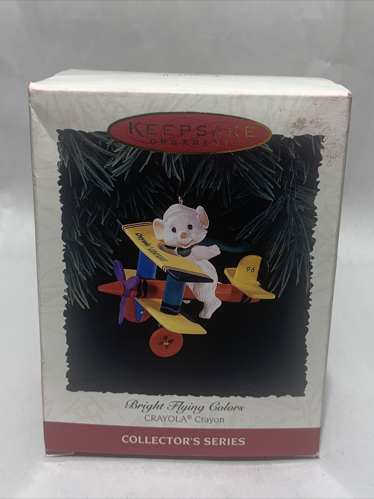 Vintage 1996 Hallmark Keepsake Ornament Crayola Bright Flying Colors ...