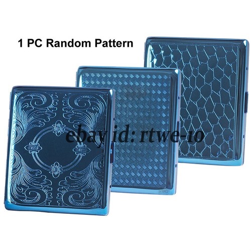 1 PC Ice Blue Cigarette Case Box Holder For 20 Regular Cigarettes ...