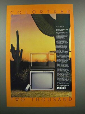 1983 RCA ColorTrak 2000 Model FGR2020W Television Ad | eBay