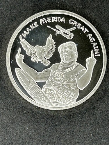 2017 Trump - 1oz. Silver Troy ounce Silver Shield - Make Merica Great ...