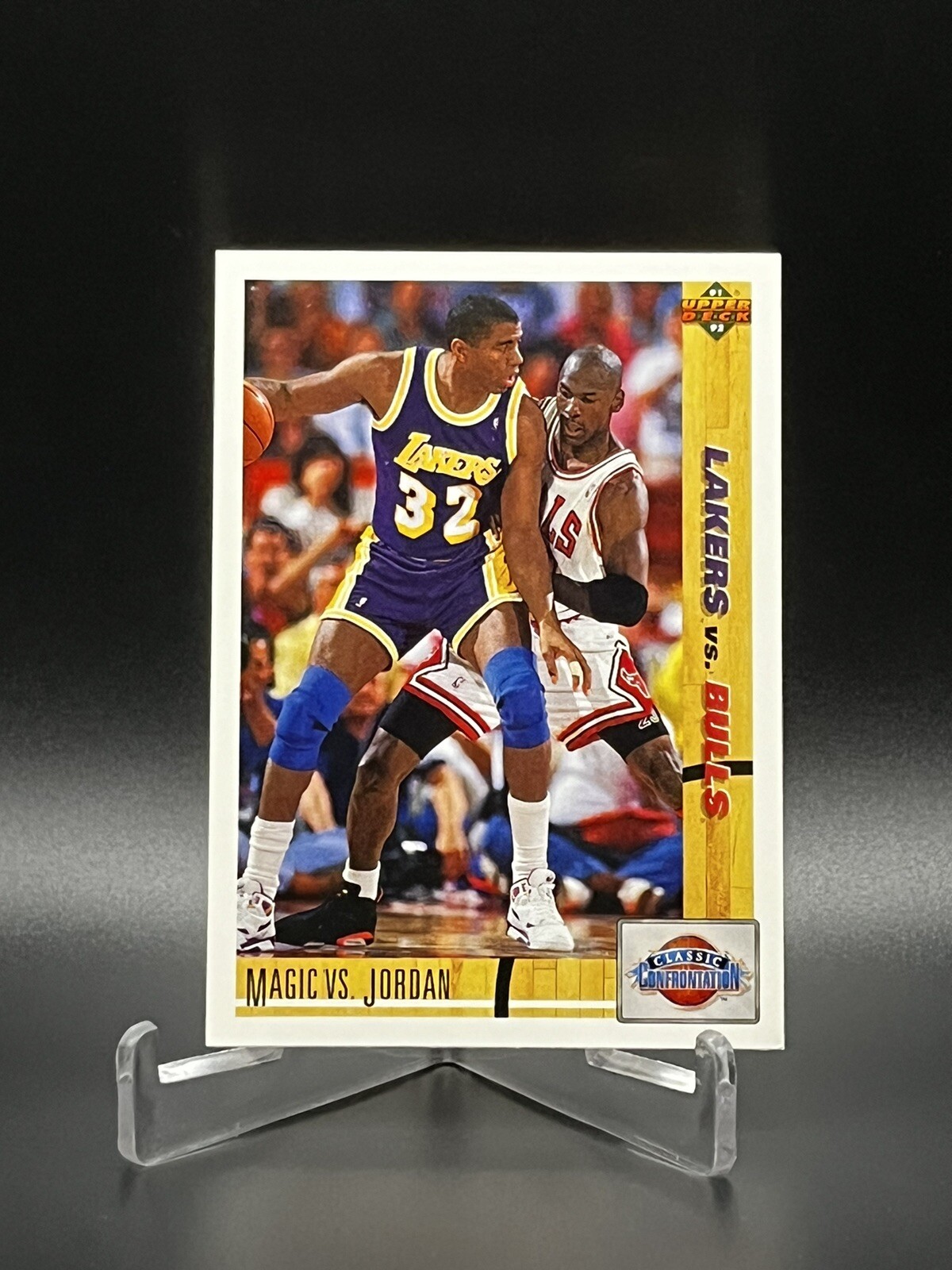1991-1992 Upper Deck Magic Johnson vs Michael Jordan #34 Classic ...